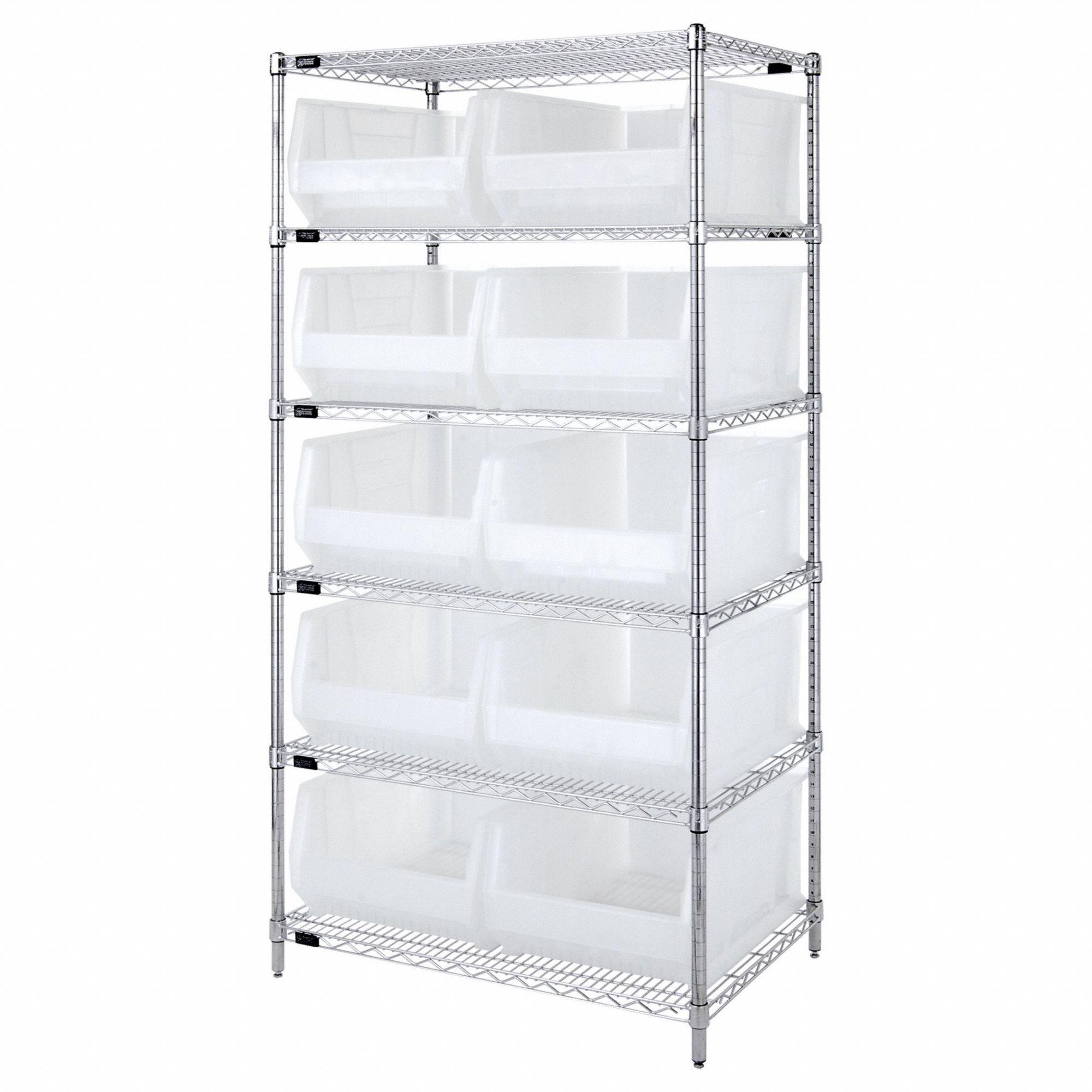 QUANTUM STORAGE SYSTEMS, 24 in x 48 in x 74 in, 1 Sided, Shelving Unit ...