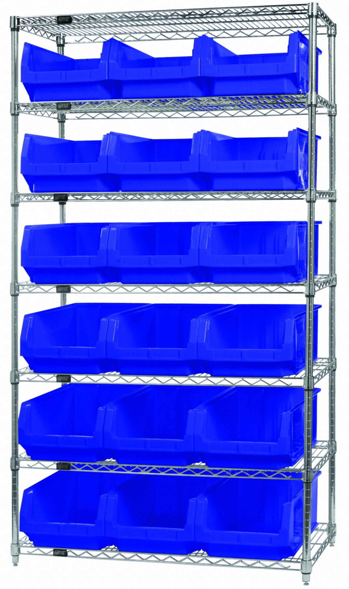 QUANTUM STORAGE SYSTEMS, 18 in x 42 in x 74 in, 1 Sided, Shelving Unit ...