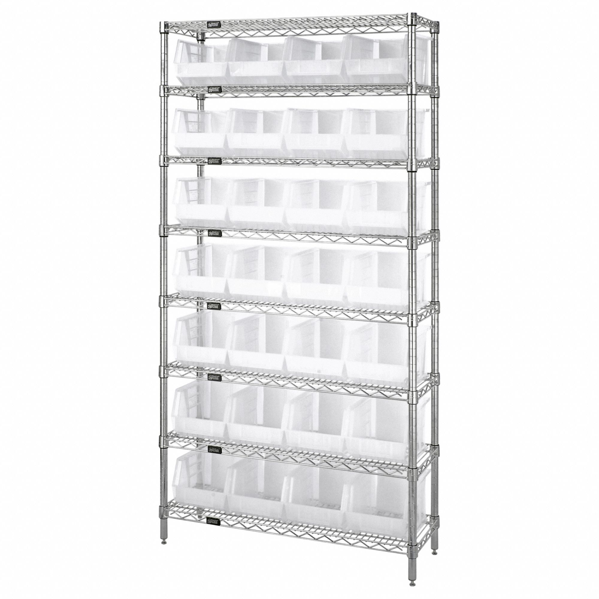 QUANTUM STORAGE SYSTEMS, 36 in x 12 in x 74 in, 1 Sided, Shelving Unit ...