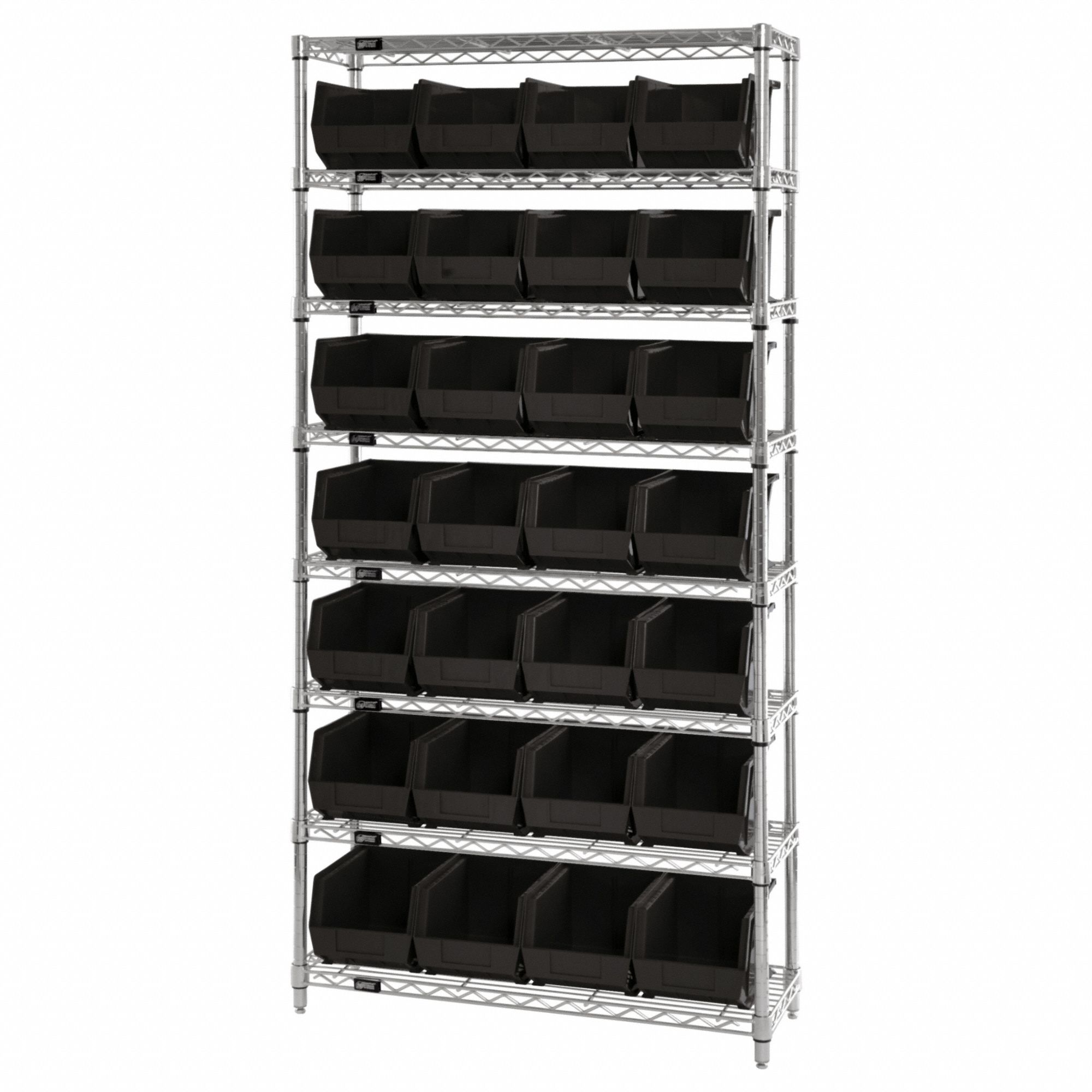 QUANTUM STORAGE SYSTEMS, 36 in x 12 in x 74 in, 1 Sided, Shelving Unit ...