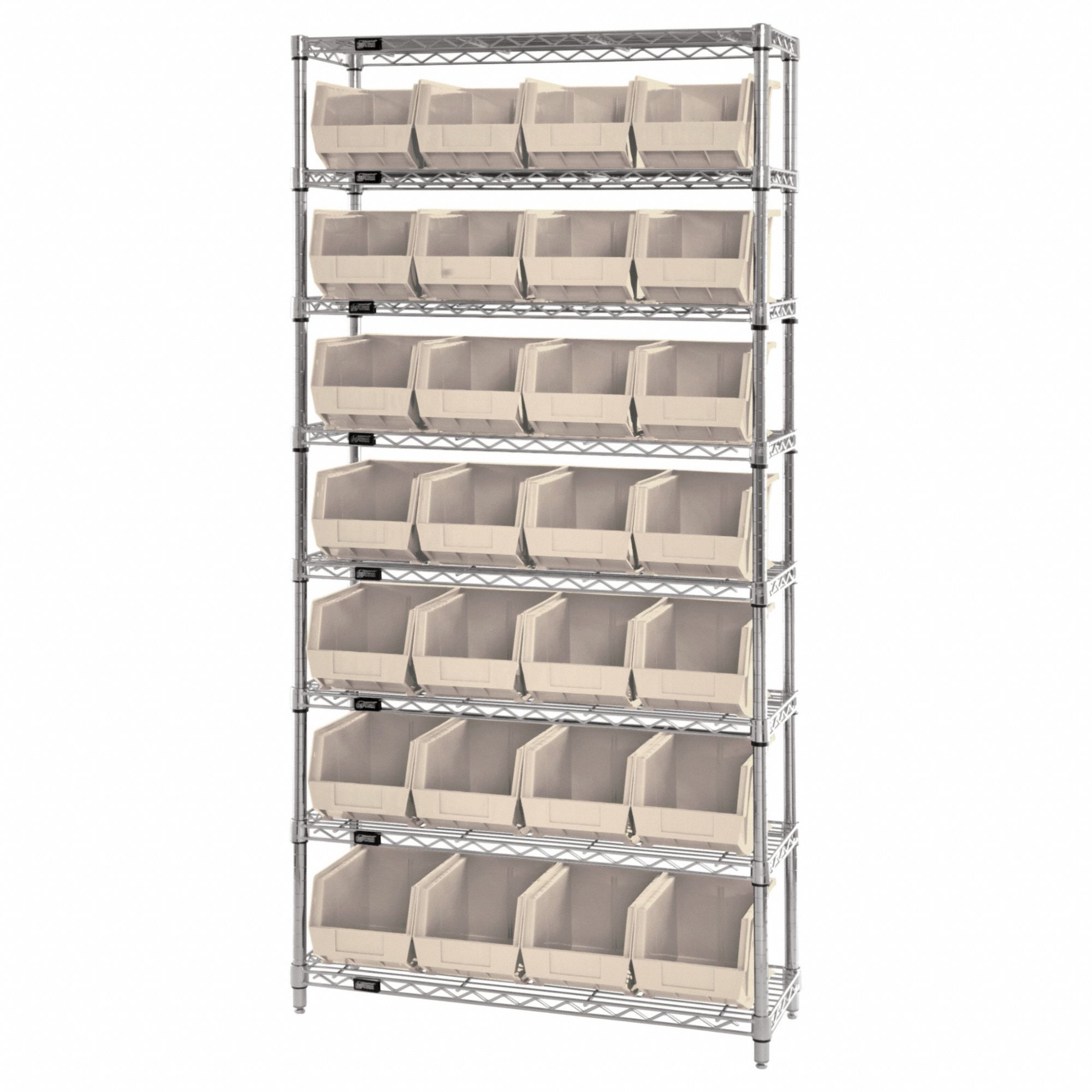 QUANTUM STORAGE SYSTEMS, 36 in x 14 in x 74 in, 1 Sided, Shelving Unit ...