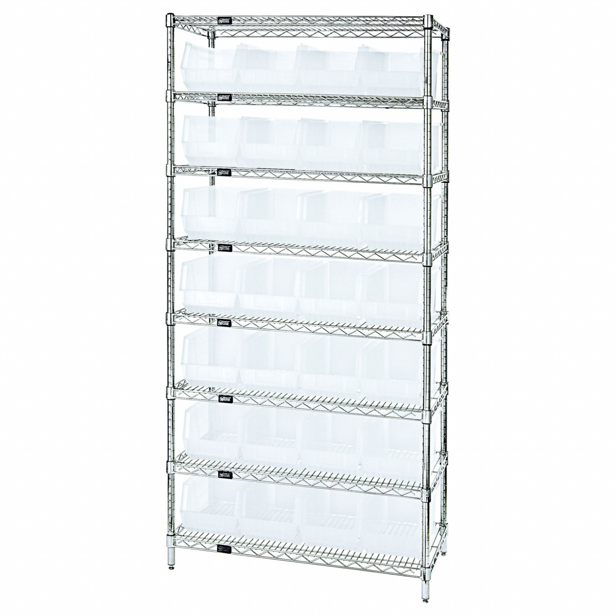 QUANTUM STORAGE SYSTEMS, 36 in x 14 in x 74 in, 1 Sided, Shelving Unit ...