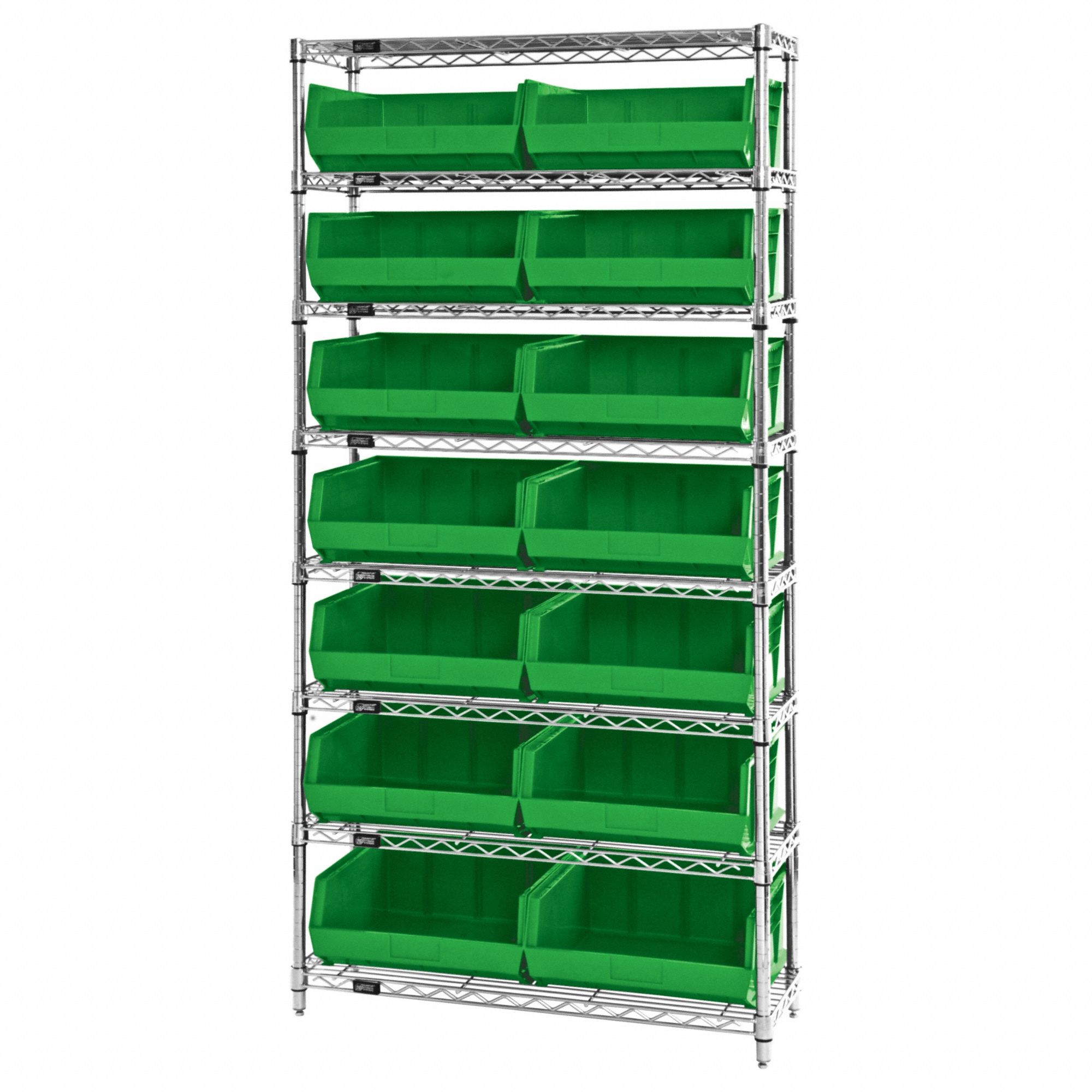 QUANTUM STORAGE SYSTEMS, 36 in x 14 in x 74 in, 1 Sided, Shelving Unit ...