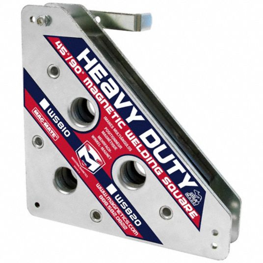 MAG-MATE, 45°_90°, 325 lb Max Pull, Magnetic Welding Square - 2MJK4 ...