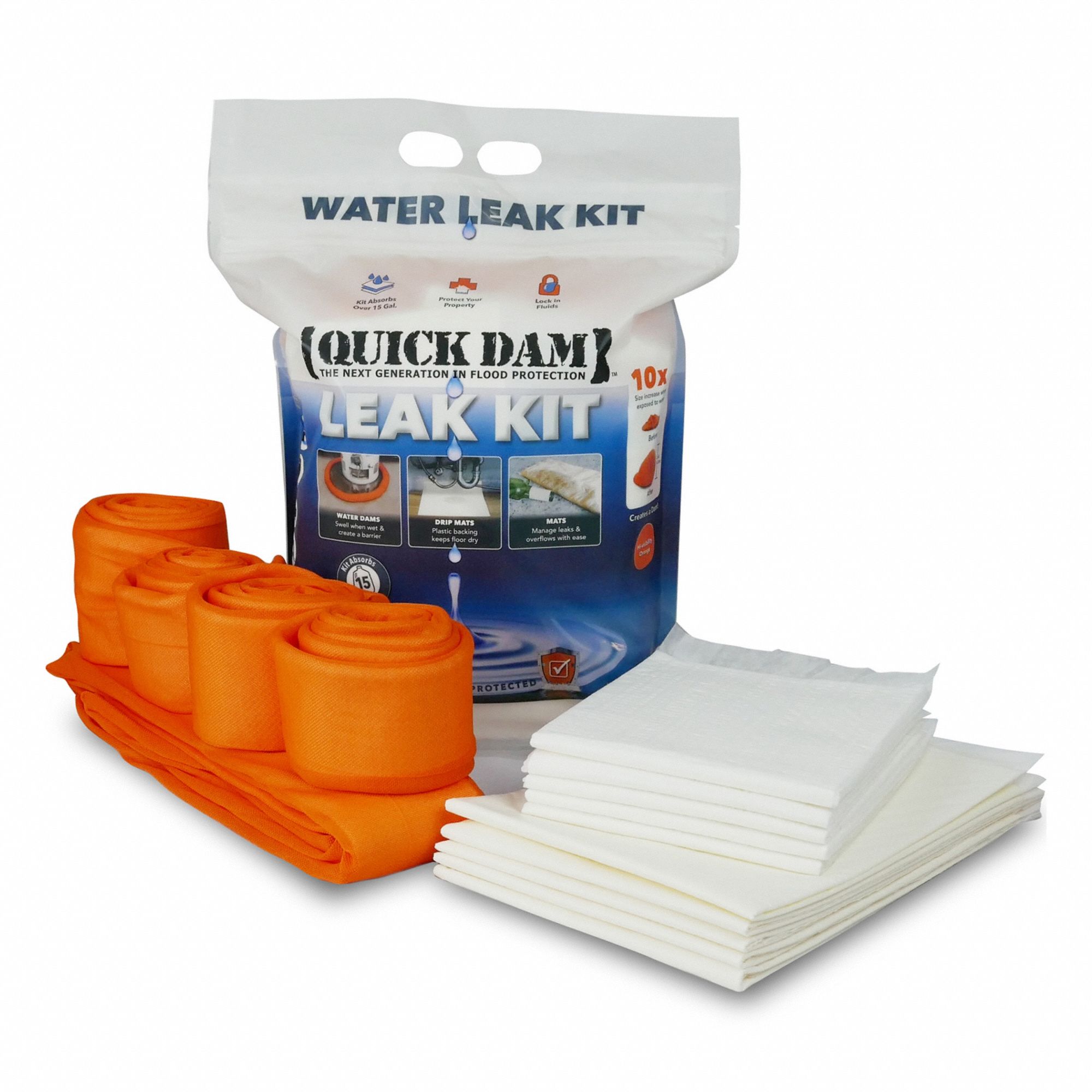 QUICK DAM, Flood Control Leak Kit - 794K04|WU-KIT - Grainger