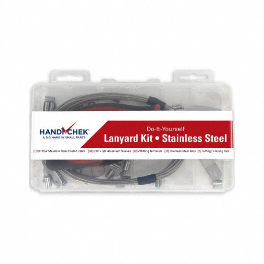 Stainless Steel, Nylon, Tool Lanyard Kit - 3HLG1|WWG-DISP-LANYARDSS ...