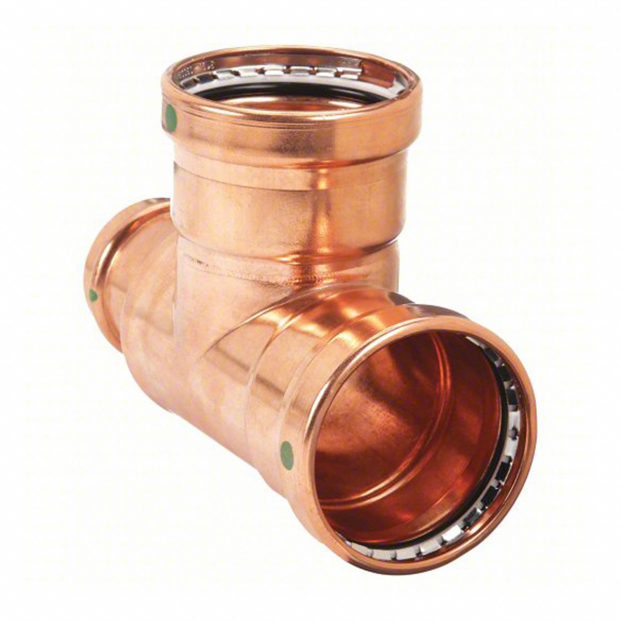 VIEGA PROPRESS XL TEE,8 3/4 IN L,COPPER,200 PSI - Crimp Tees, Wyes, and ...