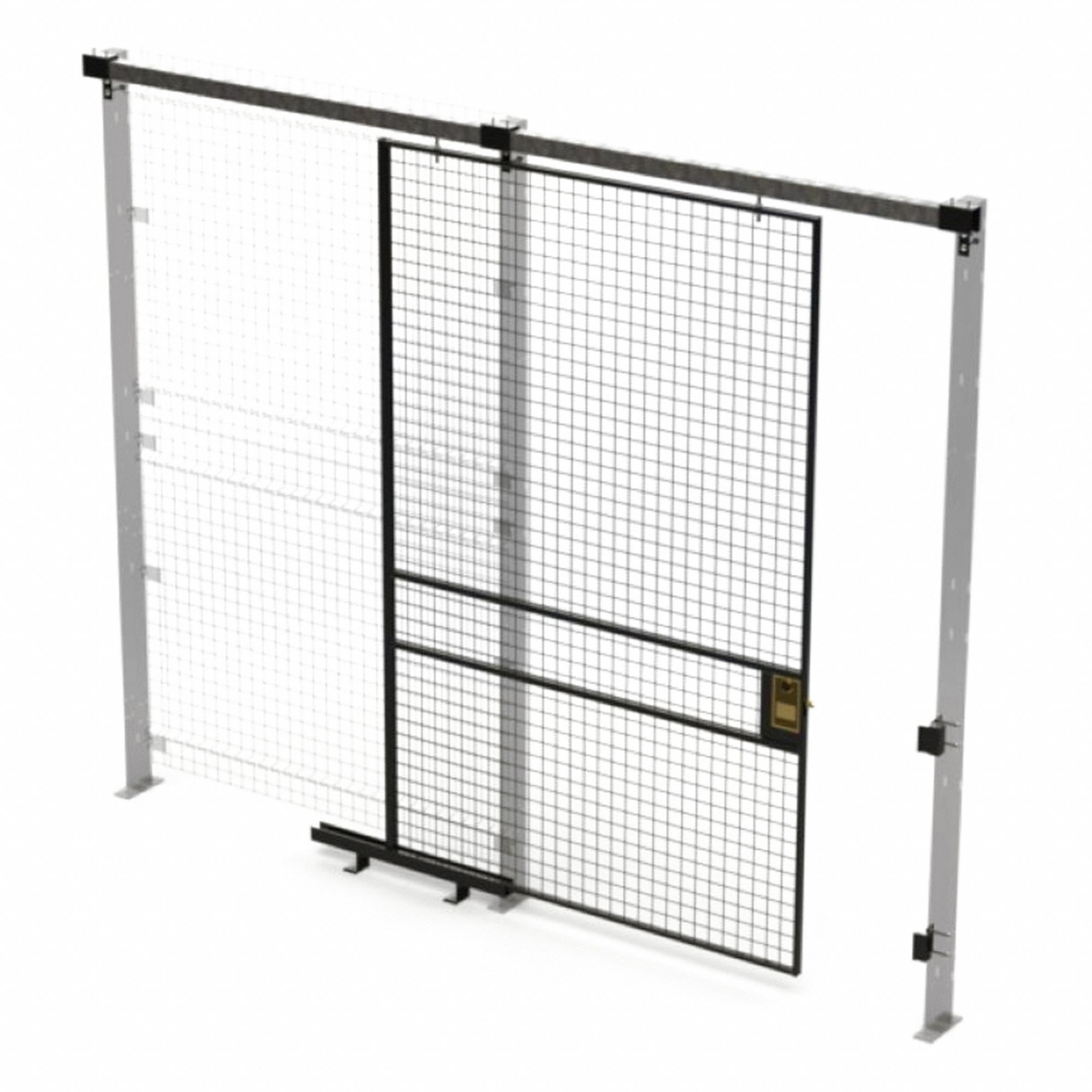 HUSKY RACK & WIRE SLIDE DOOR,8 FT H,57 1/2 IN W,STEEL - Wire Security ...