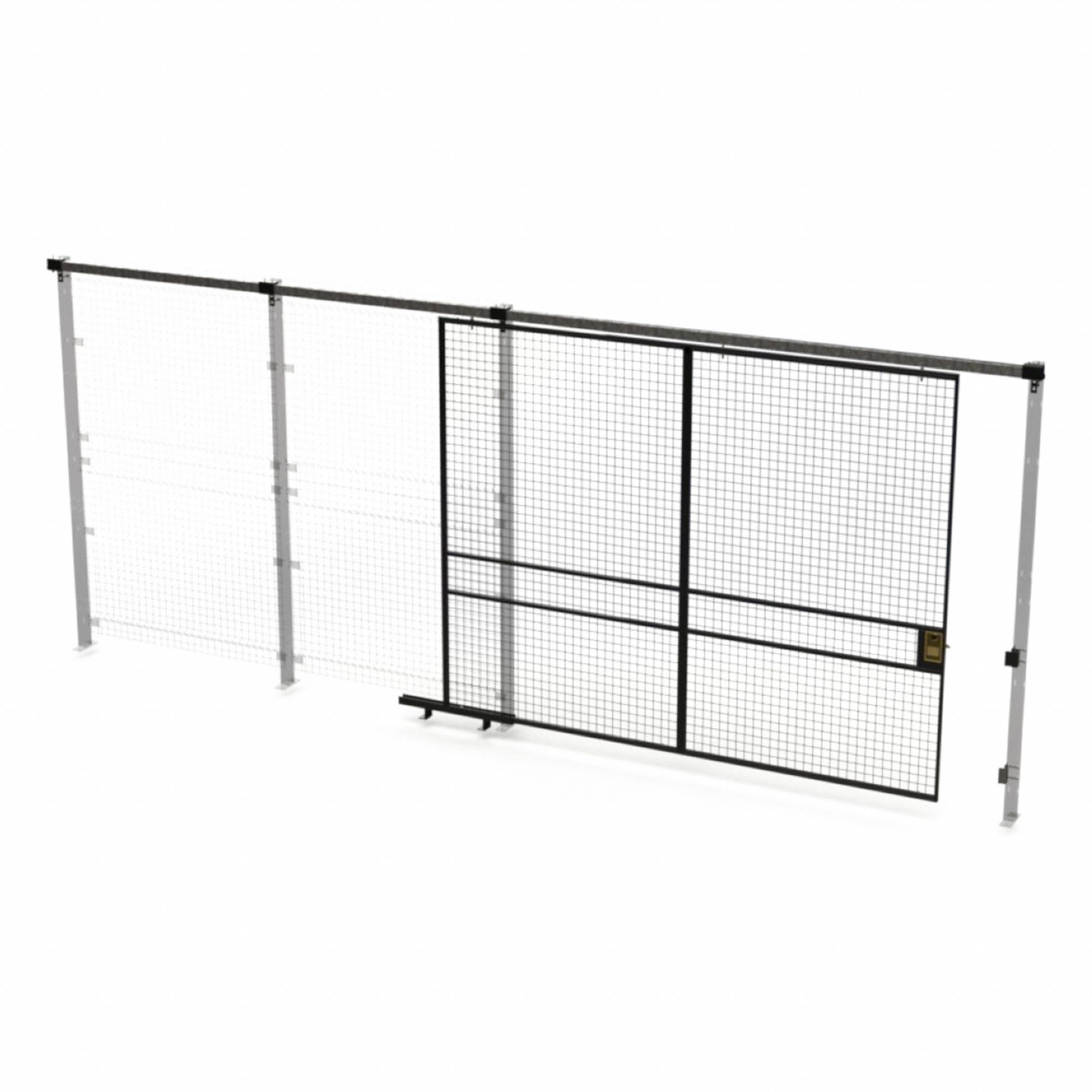 HUSKY RACK & WIRE SLIDE DOOR,8 FT H,117 1/2 IN W,STEEL - Wire Security ...