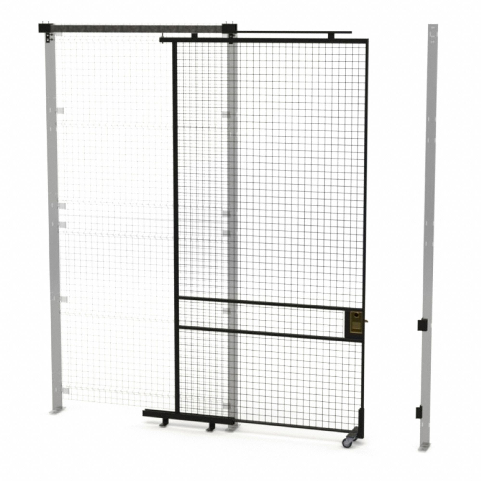 HUSKY RACK & WIRE TUNNEL SLIDE DOOR,10 FT H,57 1/2 IN W - Wire Security ...