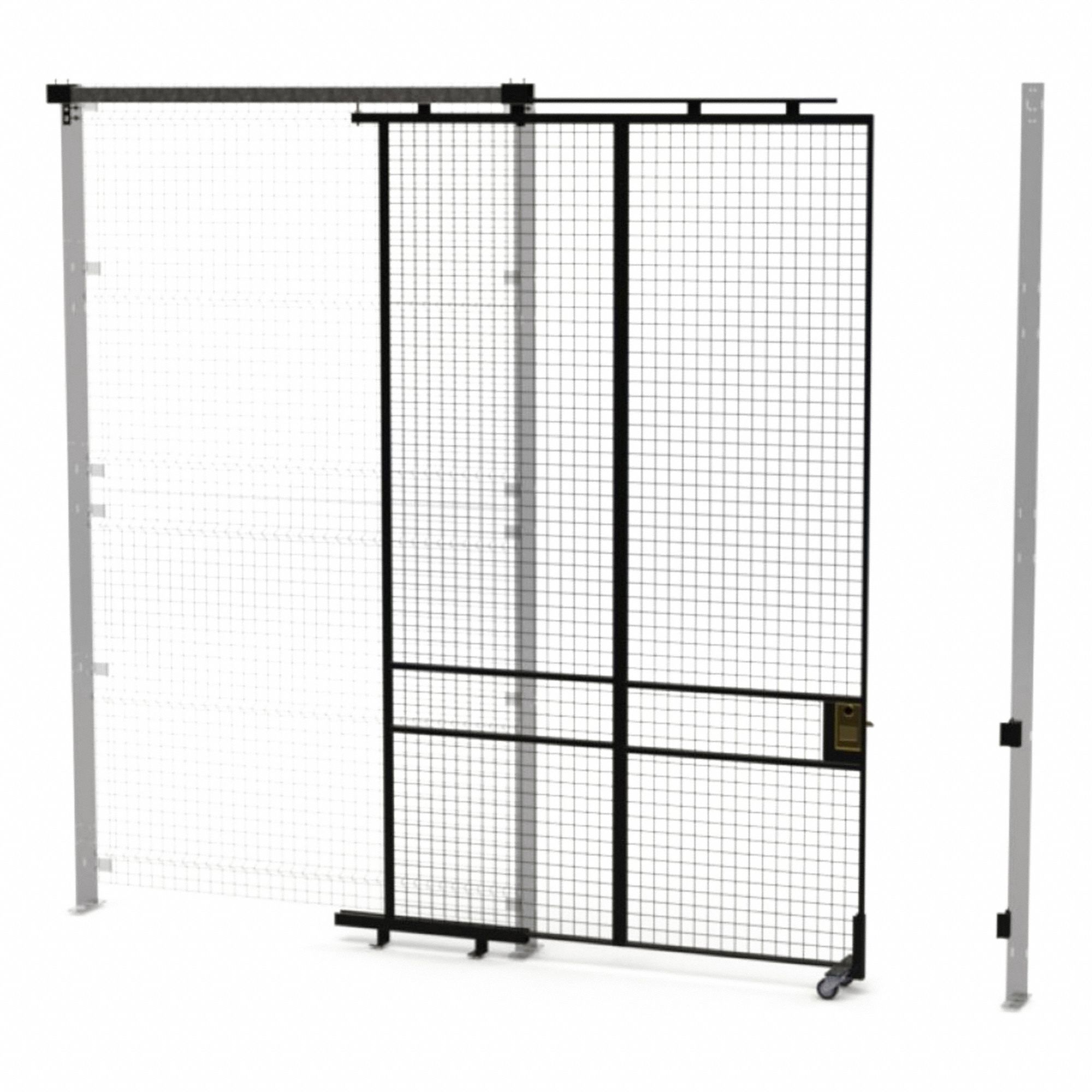 HUSKY RACK & WIRE TUNNEL SLIDE DOOR,10 FT H,69 1/2 IN W - Wire Security ...