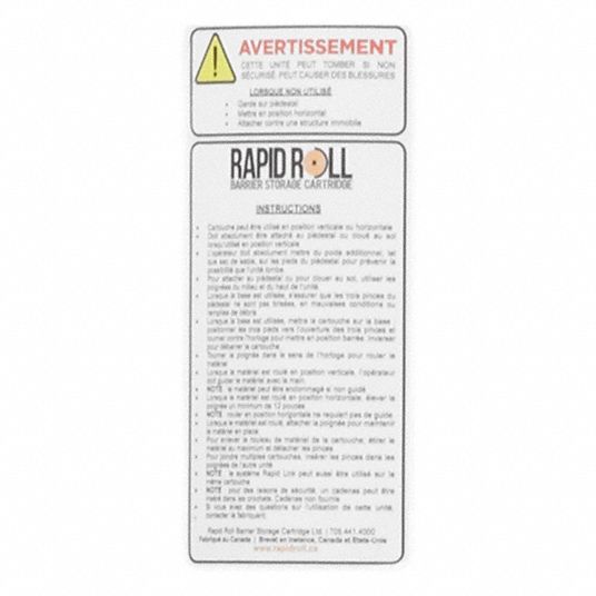White, 1/2 in Overall Ht, Warning Label - Spanish - 825AH0|70-7008 ...