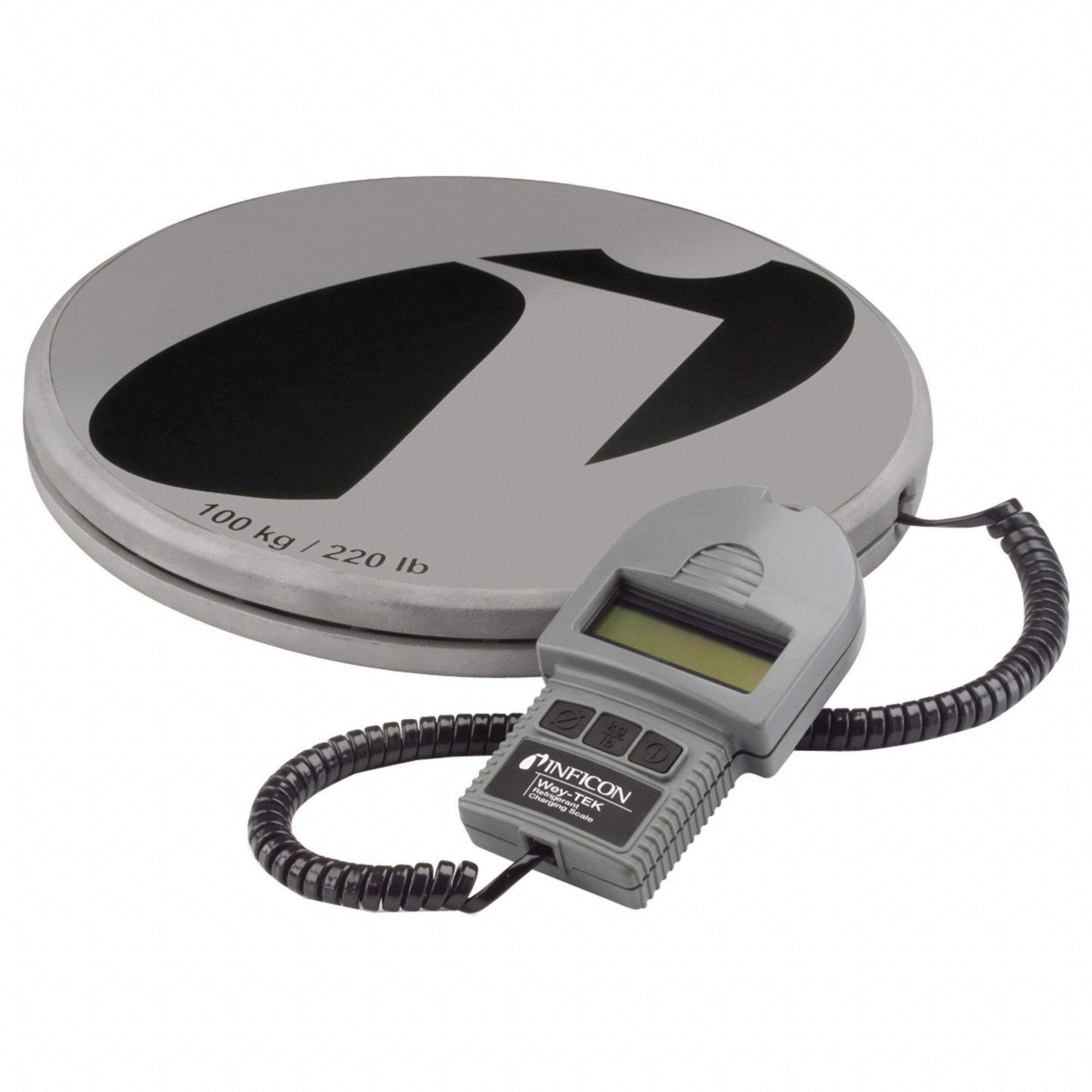 INFICON, 220 lb Max, Wired Handset Display, Charging Scale - 59ZW70|713 ...