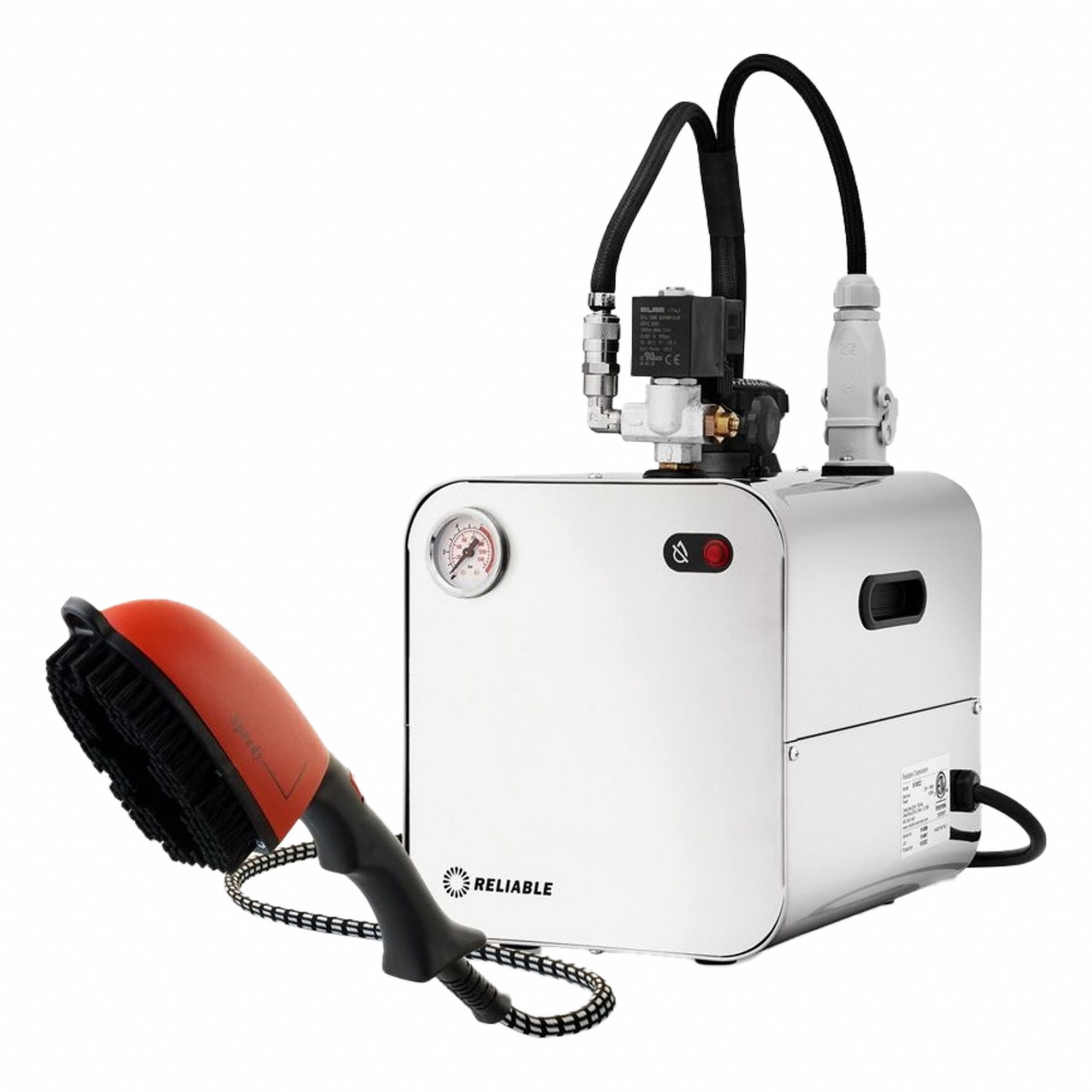 RELIABLE, 4 hr Steam Time, 12 1/4 in Overall Lg, Steam Mop - 825V44 ...