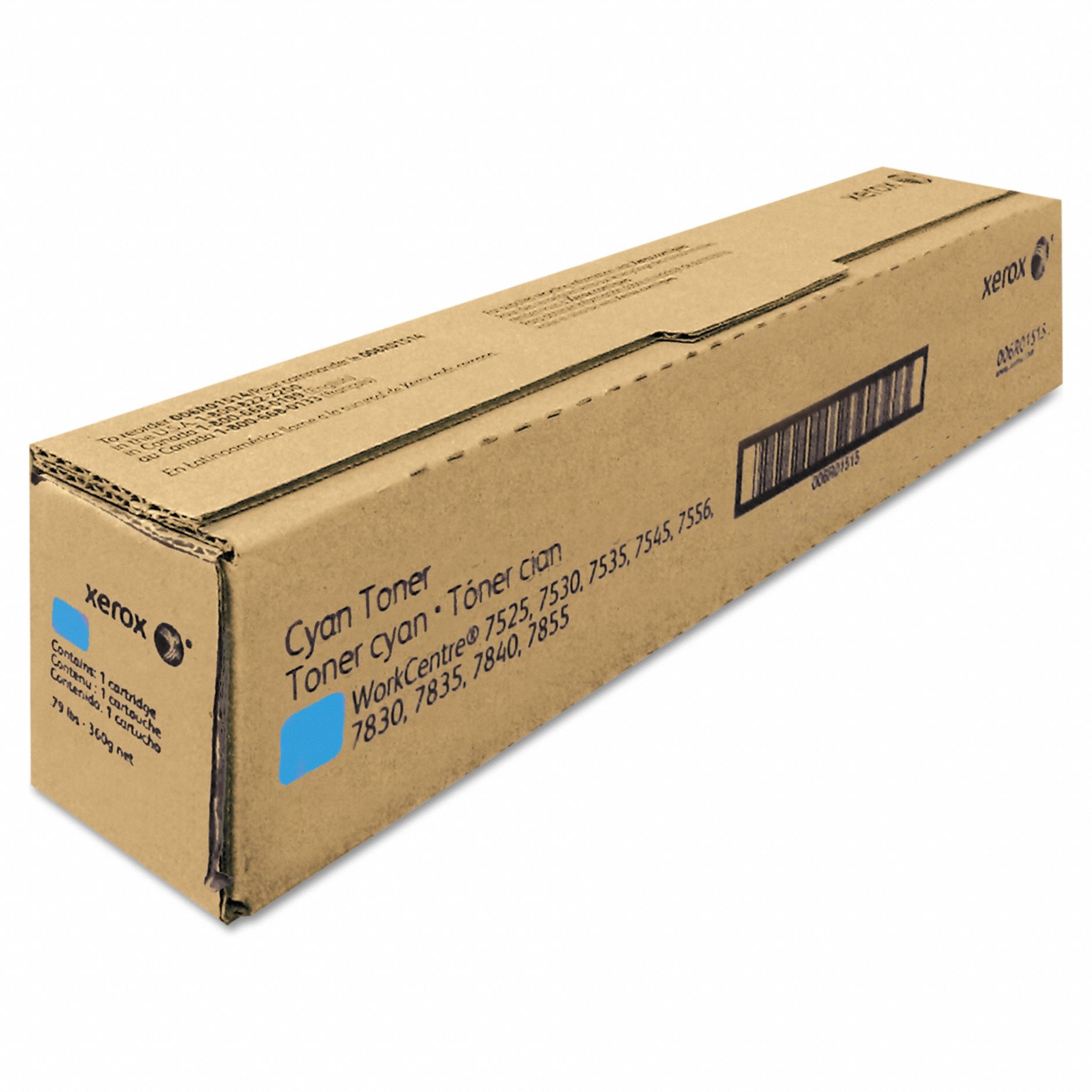 XEROX, Compatible with 7525/7530/7535/7545/7556, Cyan, Toner Cartridge ...