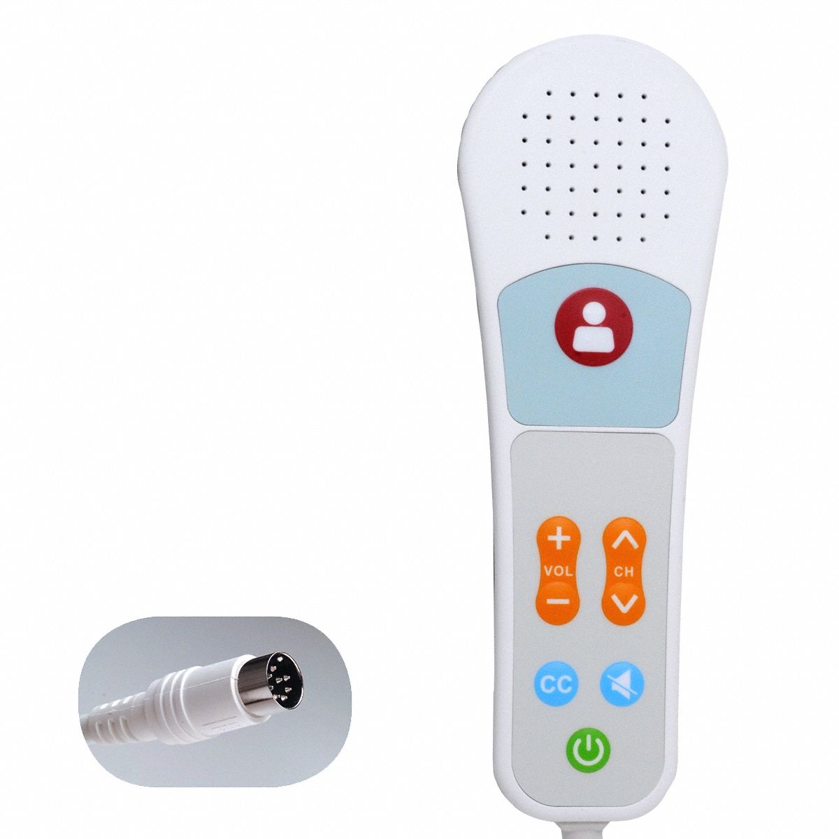 CREST HEALTHCARE SUPPLY, 8-Pin DIN, 30V DC, Digital Pillow Speaker ...