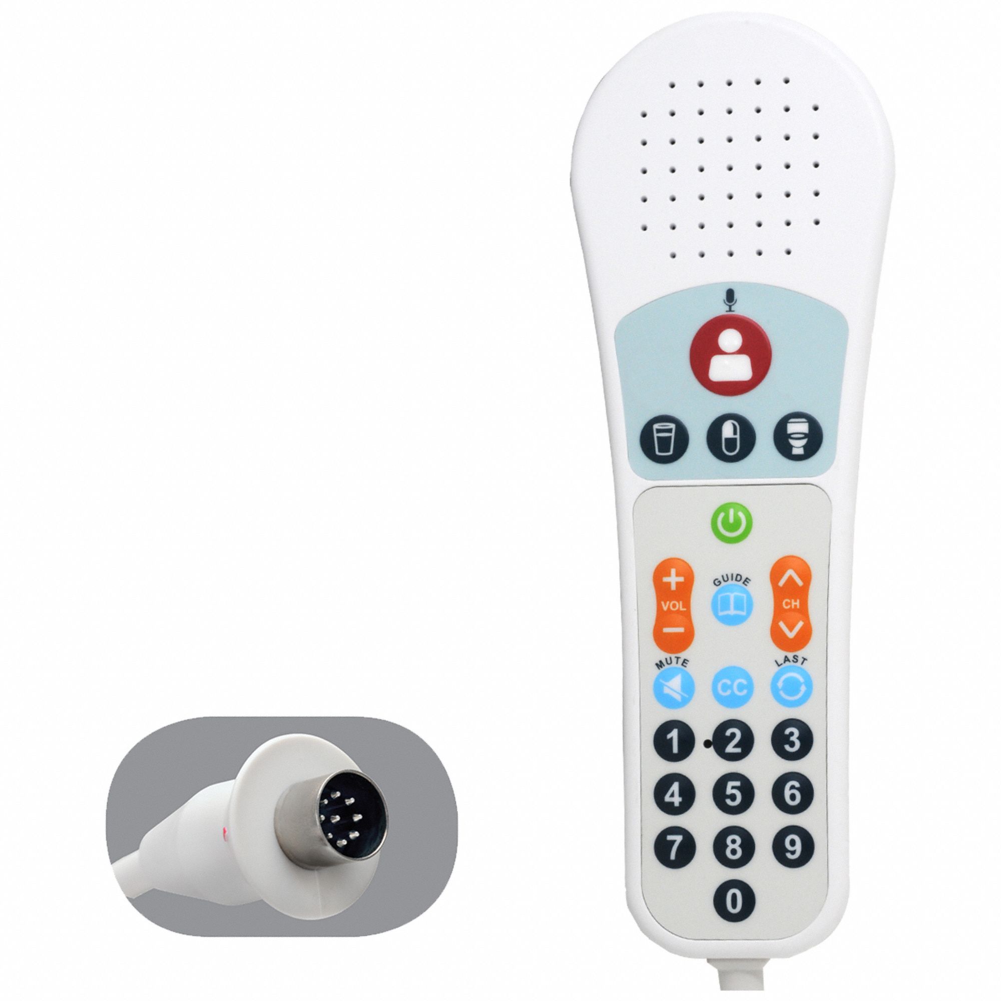 CREST HEALTHCARE SUPPLY, 9-Pin DIN, 30V DC, Backlit Pillow Speaker ...