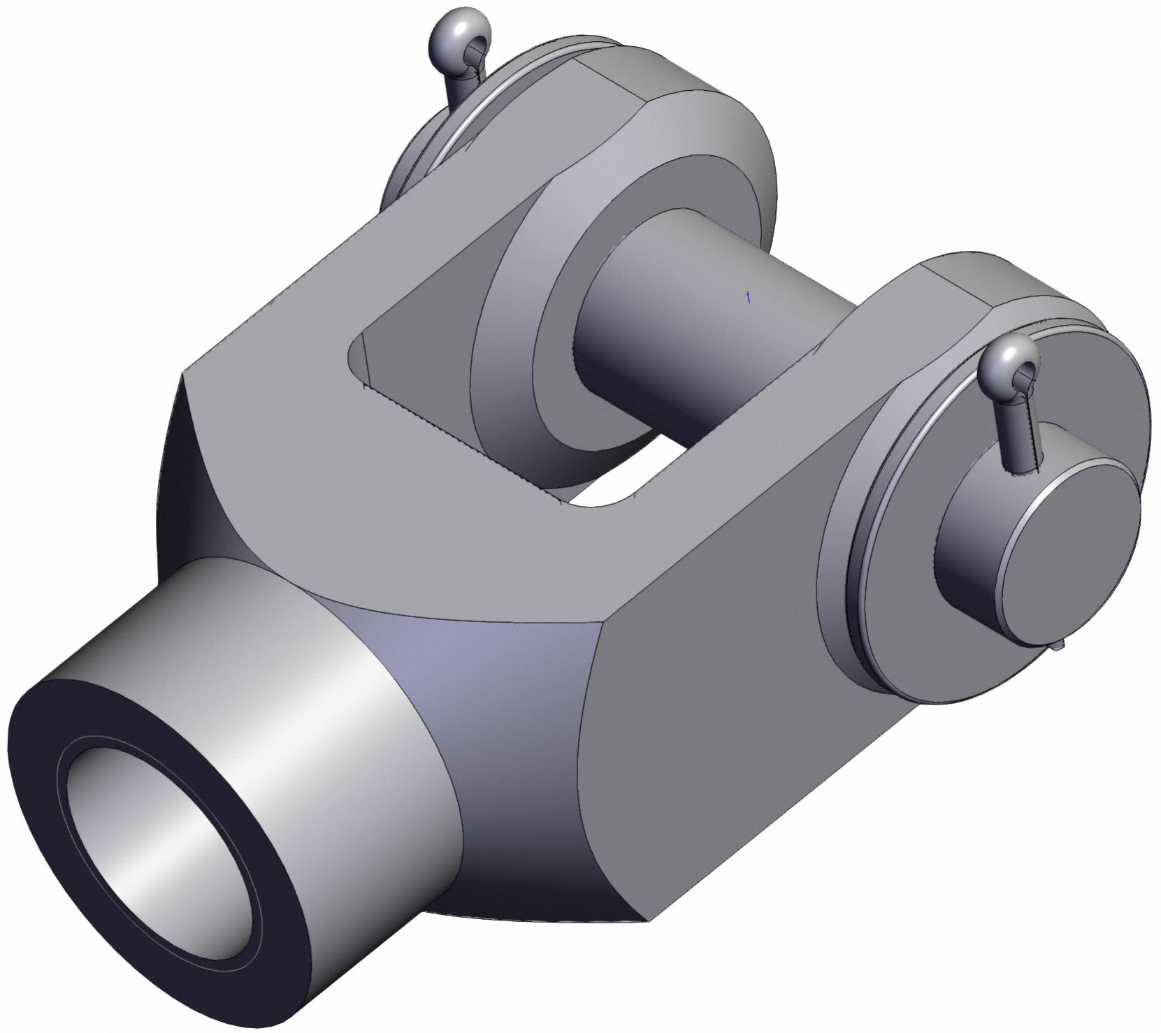 SMC, Fits 100 mm Bore Dia, M26 x 1.5 Thread Size, Knuckle Joint ...