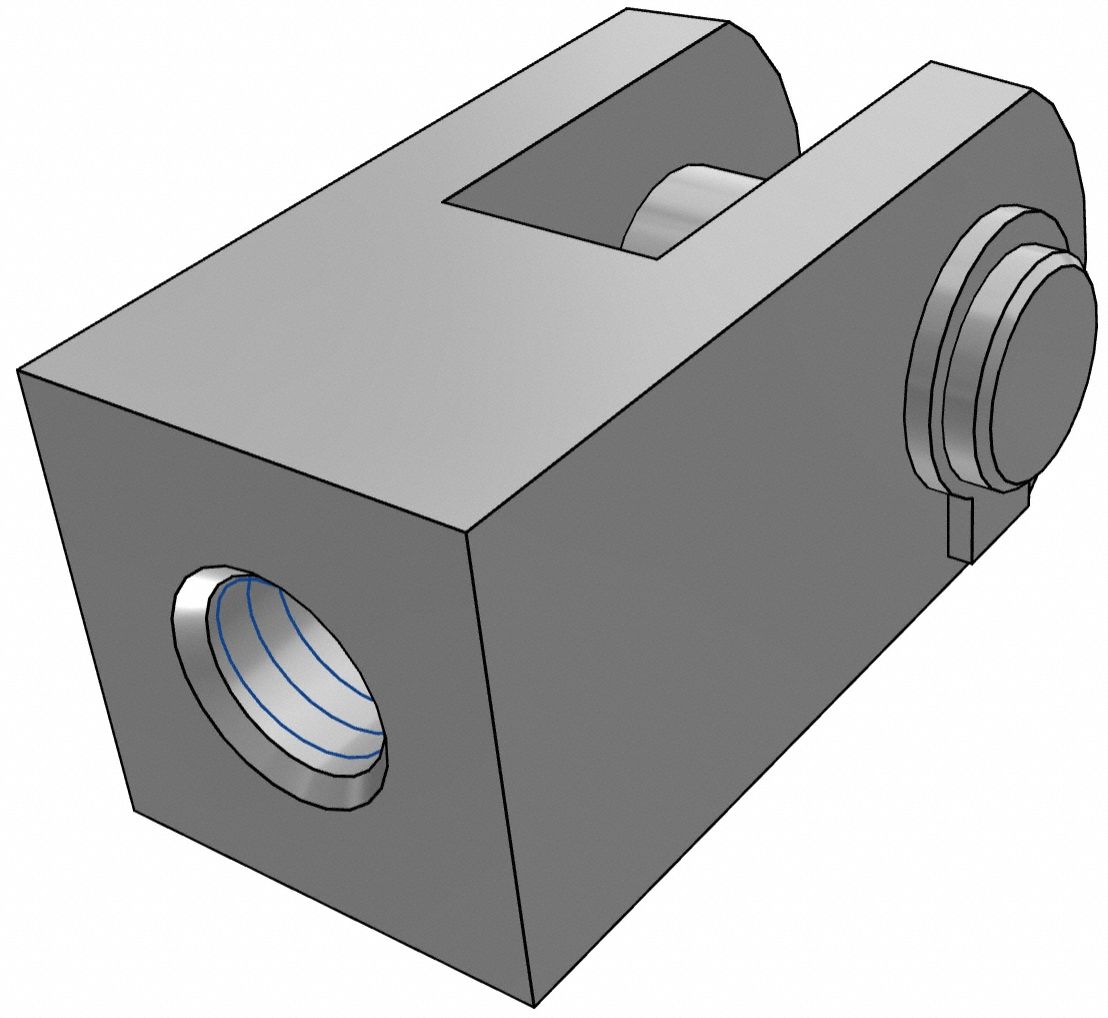 SMC, Clevis, Fits 32 mm Bore Dia, Double Rod Clevis - 826H86|Y-G03SUS ...