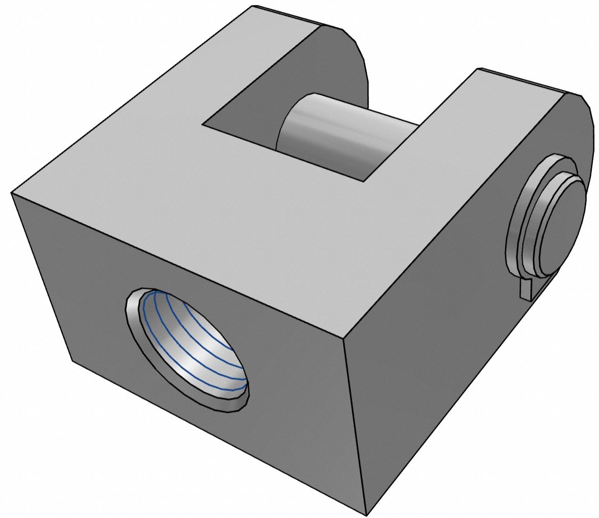 SMC, Clevis, Fits 40 mm Bore Dia, Double Rod Clevis - 826H88|Y-G04SUS ...