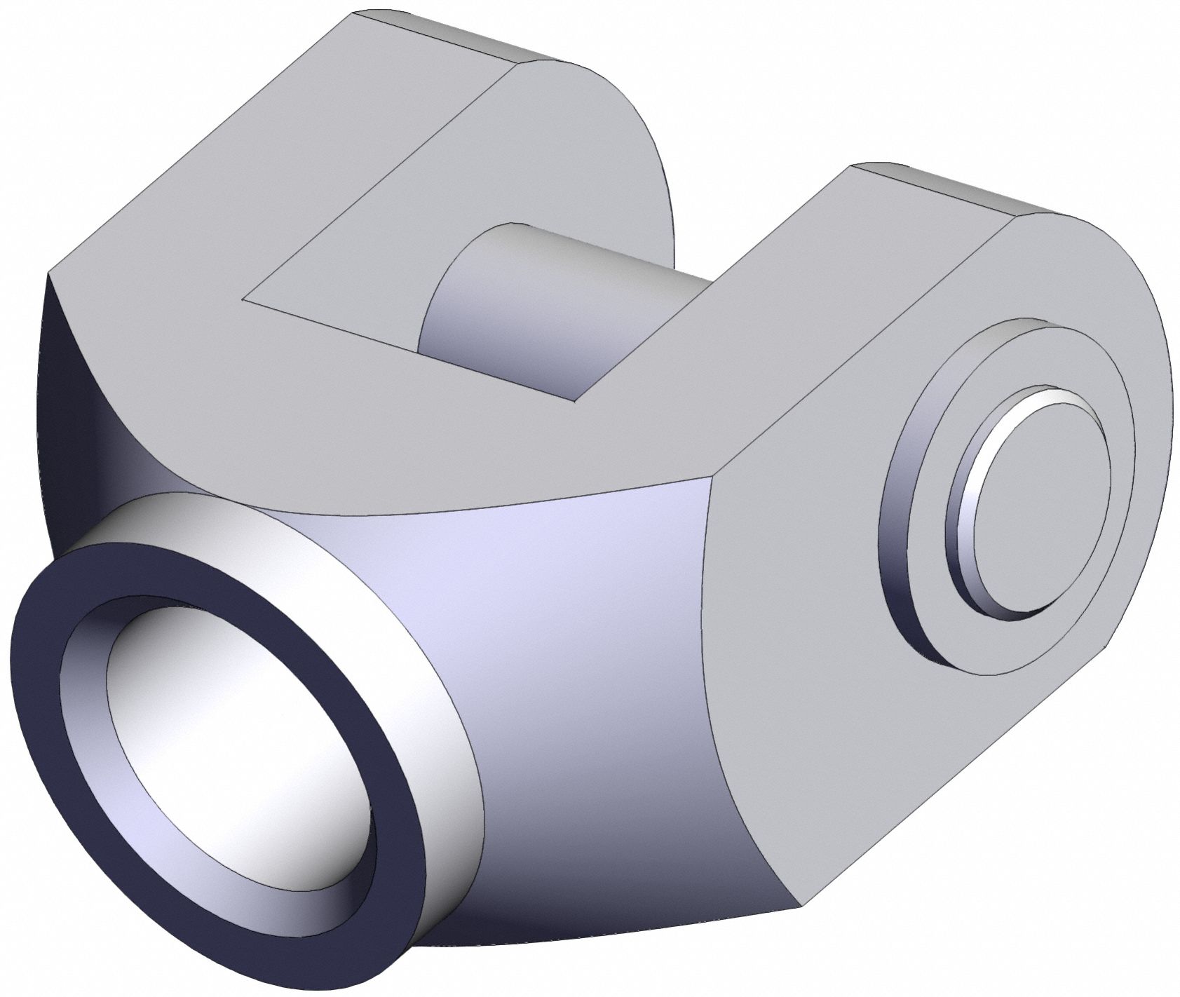 SMC, Fits 32 mm_40 mm Bore Dia, M14 x 1.5 Thread Size, Knuckle Joint ...