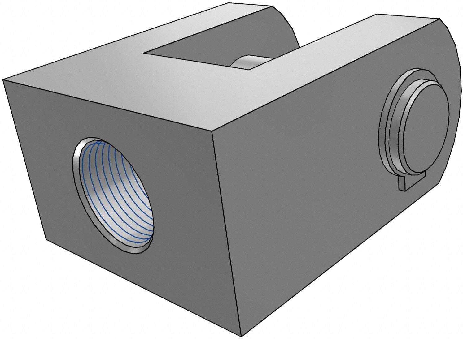 SMC, Clevis, Fits 80 mm Bore Dia, Double Rod Clevis - 826H92|Y-G08SUS ...