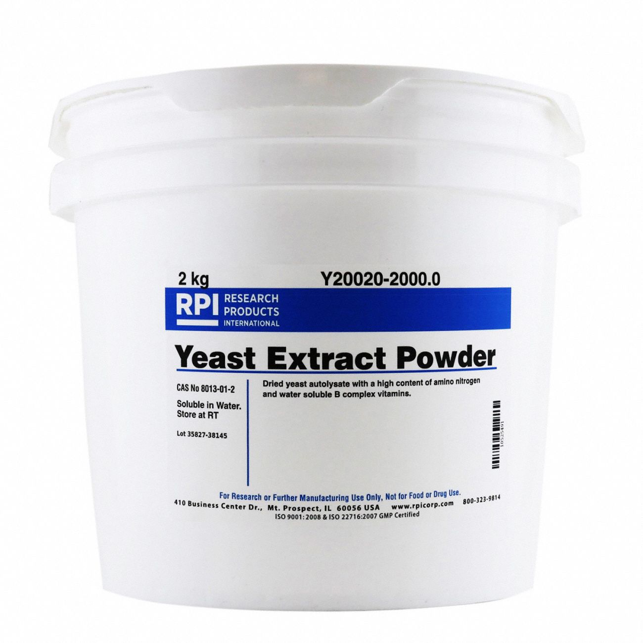 Lab, 2 kg, Yeast Extract - 31GE62|Y20020-2000.0 - Grainger