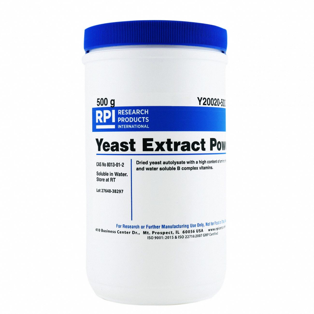 Lab, 500 g, Yeast Extract - 31GE64|Y20020-500.0 - Grainger