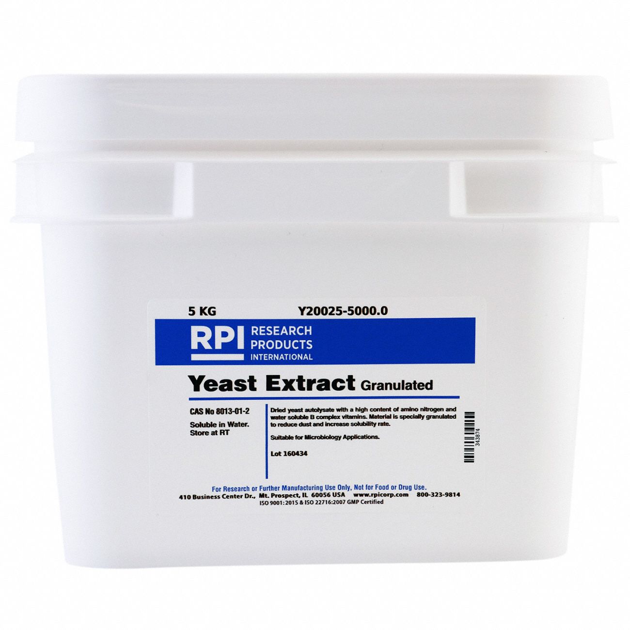 Lab, 5 kg, Yeast Extract - 31GE69|Y20025-5000.0 - Grainger