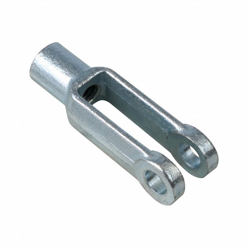 AZTEC, Steel, Clear Zinc Plated, Yoke End - 849WF7|YK38-16-ZP - Grainger