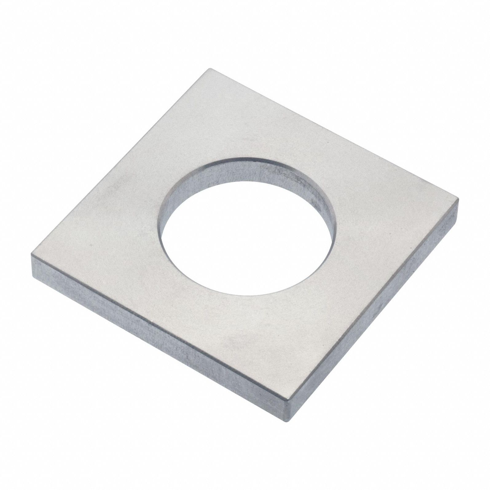 Zinc Plated, Steel, Square Washer - 895CC8|Z8922-ZN - Grainger