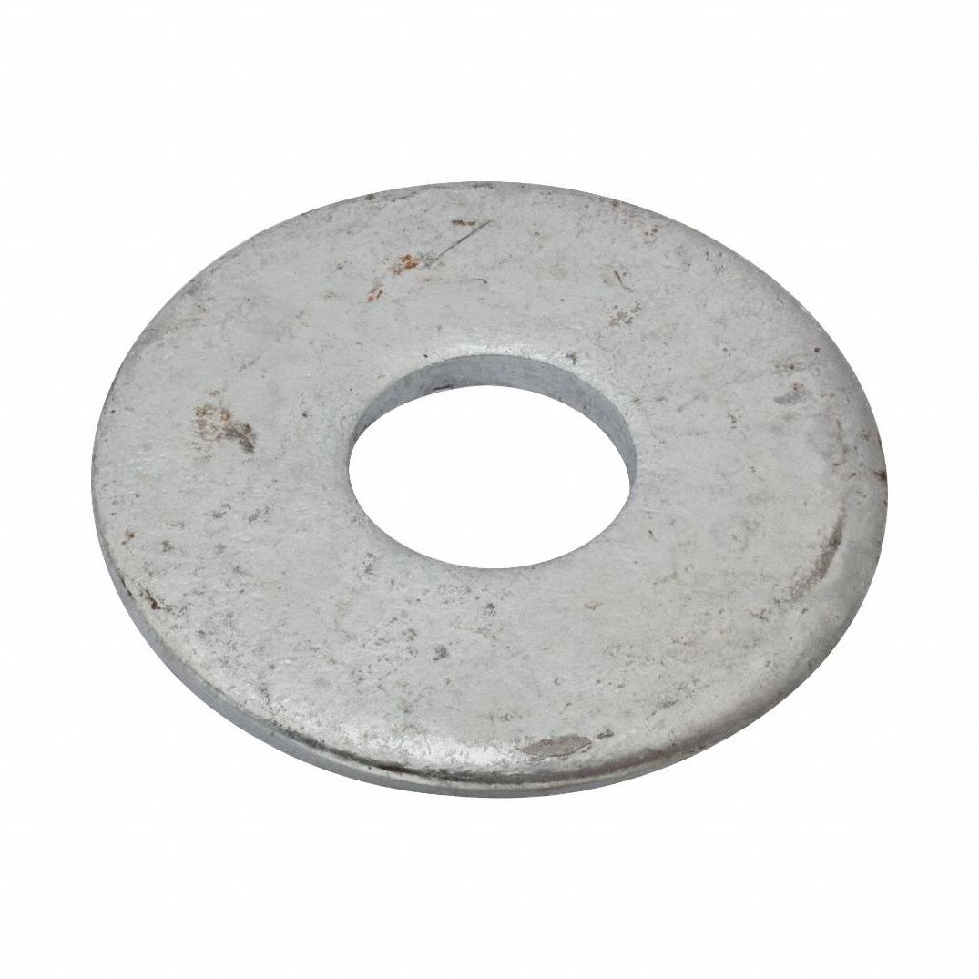 Galvanized, Steel, Flat Washer - 895AW2|Z9674GU - Grainger