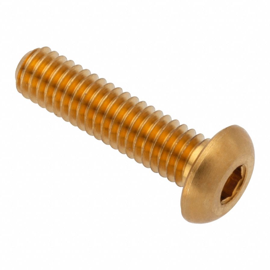 M4x0.7 Thread Size, 16 mm Lg, Socket Head Cap Screw - 811XV7|ZBC4X16BR ...