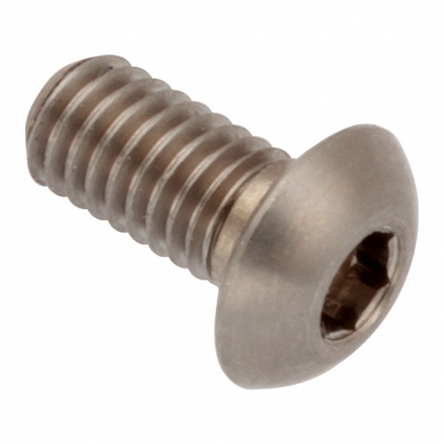 M3x0.50 Thread Size, 6 mm Lg, Machine Screw - 811YX8|ZBM3X6LH - Grainger