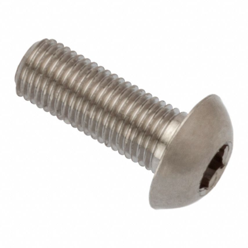 M3x0.35 Thread Size, 8 mm Lg, Machine Screw - 811XU4|ZBM3X8-316F - Grainger