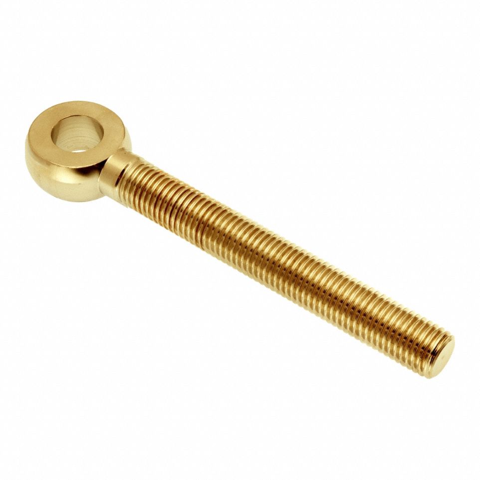 AMPG, Brass, Plain, Fixed Rod End - 817EC8|ZEBM10X120-BR - Grainger