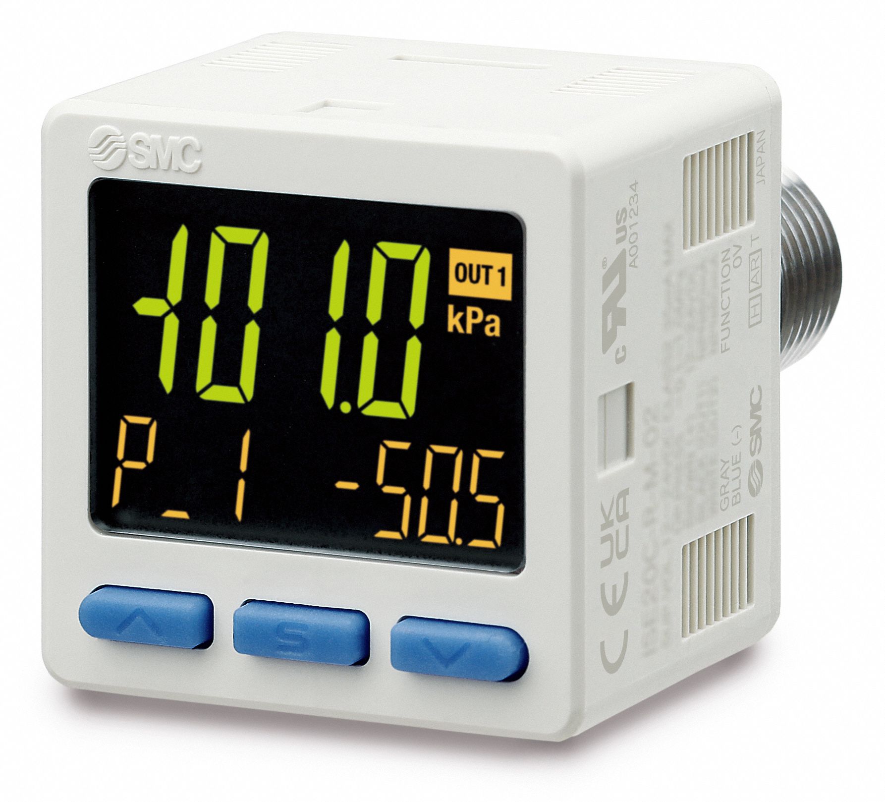 SMC, ZSE Series, 0 kPa to 101 kPa, Digital Pressure Sensor - 809KR9 ...