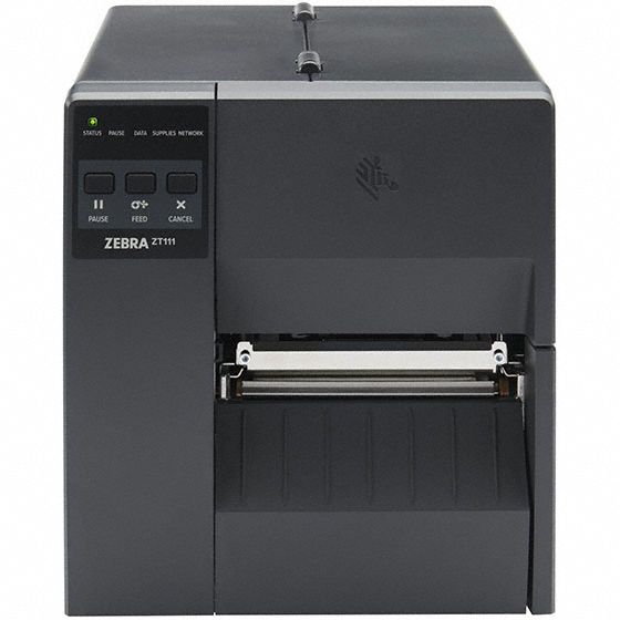 ZEBRA, Direct Thermal, 4 in Max. Print Wd, Barcode Label Printer ...