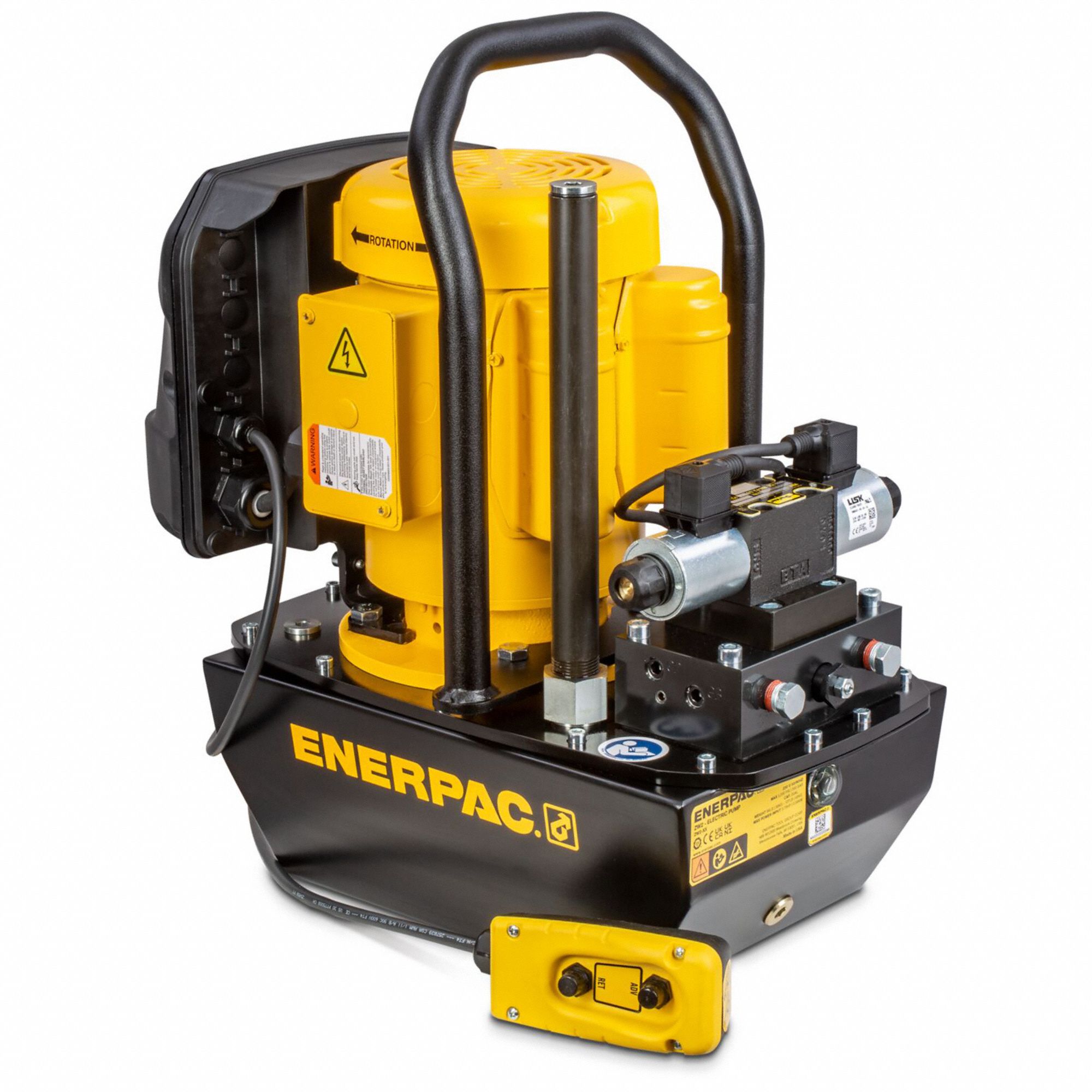 ENERPAC, 5,000 psi Max. Op Pressure, 3/4 hp Max. HP, Hydraulic Electric ...