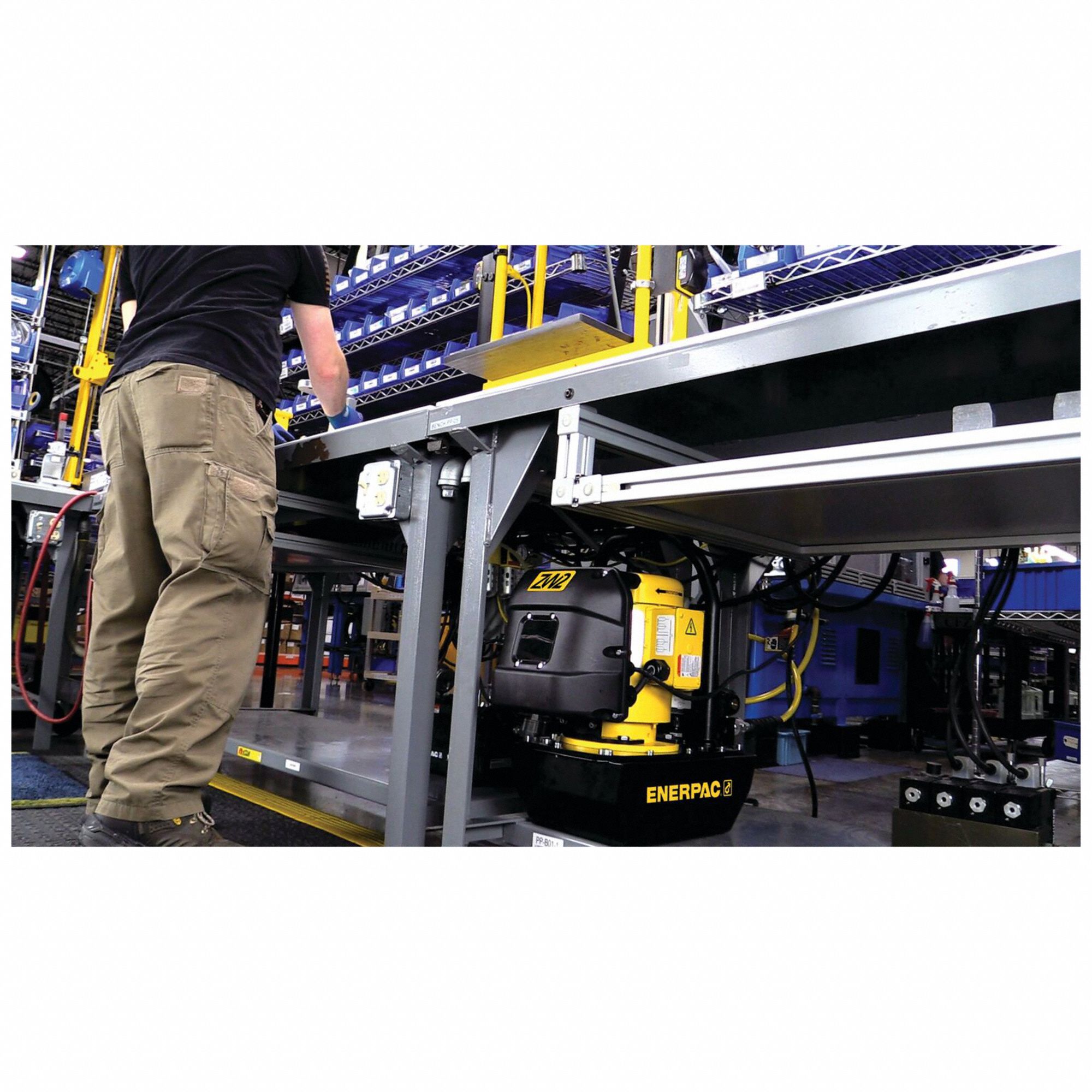 ENERPAC Hydraulic Electric Pump, Workholding, Hydraulic, 2 gal, 0.75 hp ...