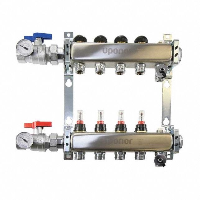 304 Stainless Steel, 1 1/4 in R32 Union Inlet, Manifold Assembly ...