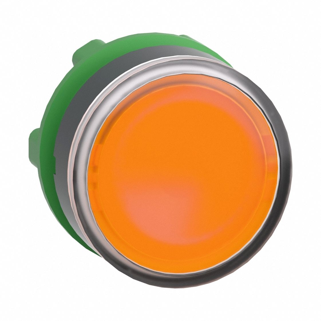 SCHNEIDER ELECTRIC, 22 mm Mounting Size, Non-Metallic, Flush Push ...