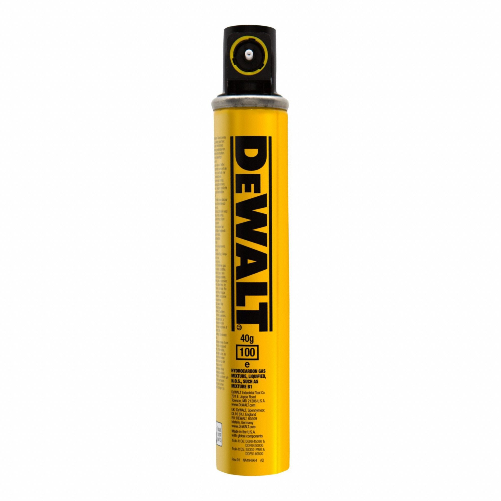 DEWALT, Gas Fastening System Compatible, DEWALT Trak-It C6 Fuel Cell ...