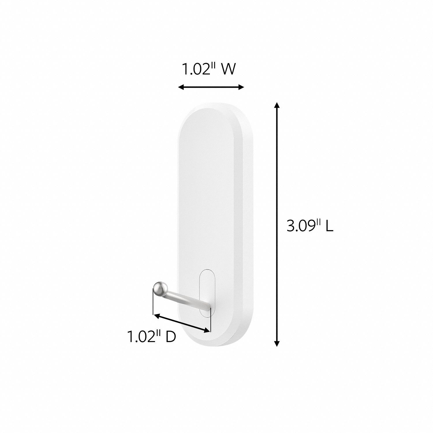 COMMAND, 3 lb Wt Capacity, 1 Points per Hook, Hook - 56KE68|17068-7ES ...