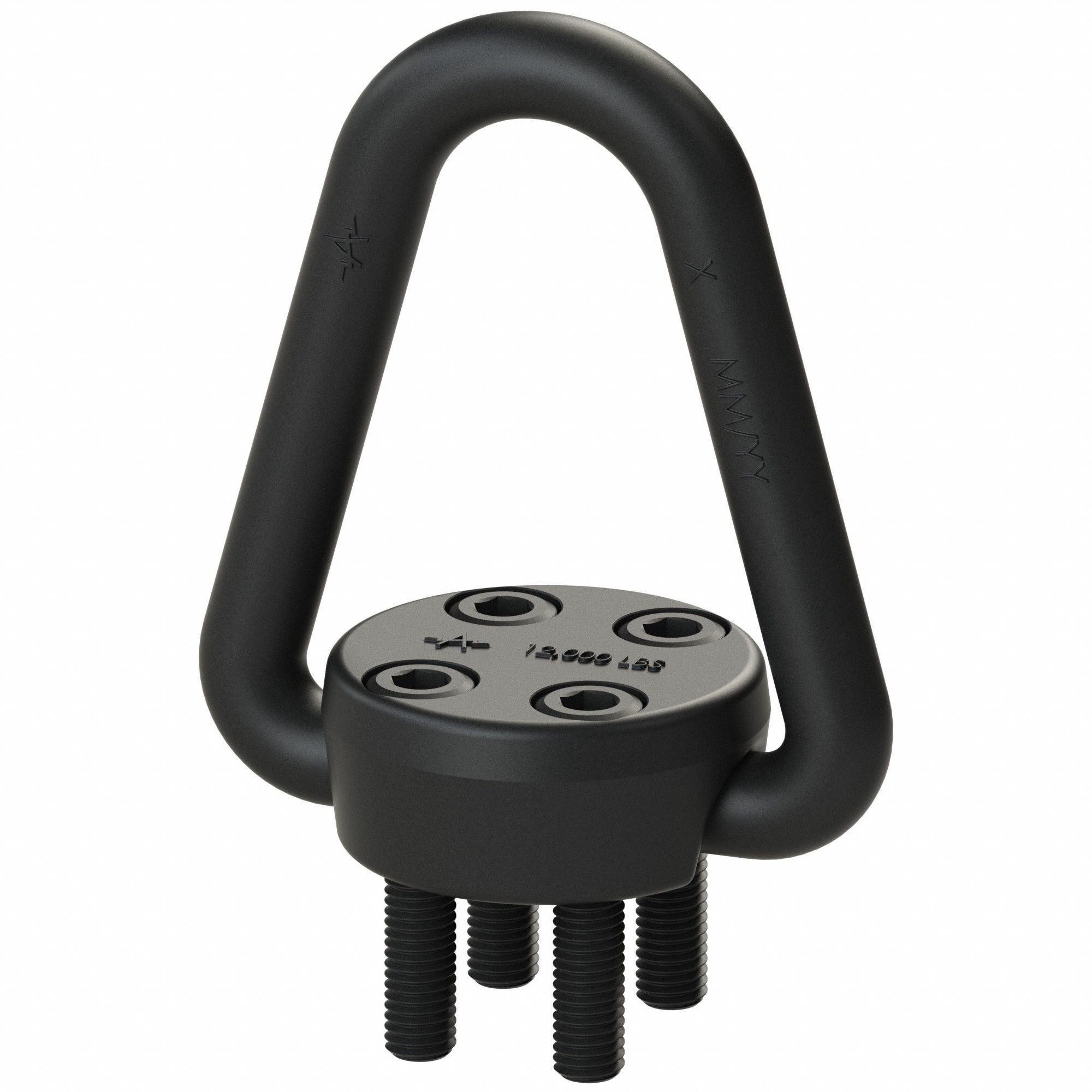 ADB HOIST RINGS, Pivot, Black Oxide-Coated Steel, Hoist Ring - 39RH97 ...