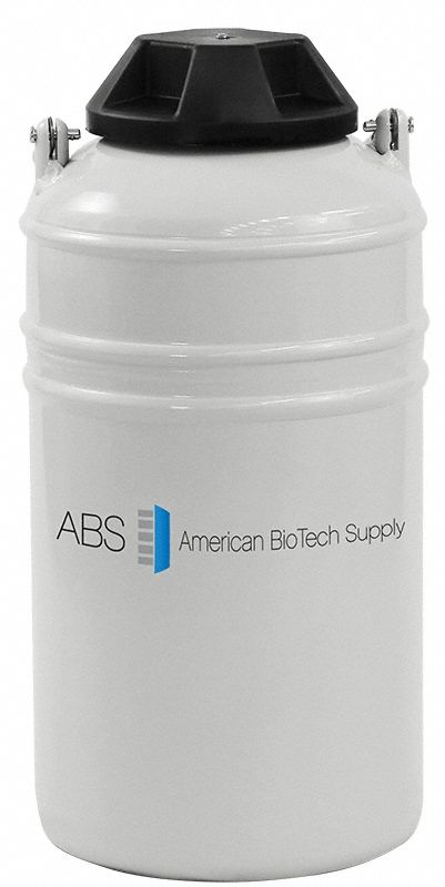 AMERICAN BIOTECH SUPPLY, 5 L Capacity, 8 3/4 in Overall Dia, Liquid ...