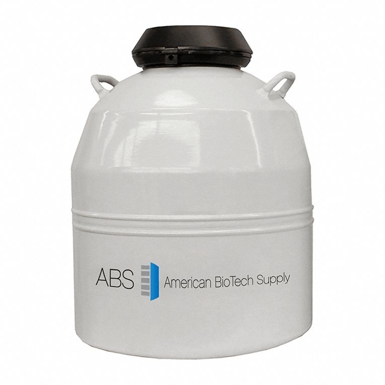 AMERICAN BIOTECH SUPPLY, 47.4 L Capacity, 20 in Overall Dia, Cryogenic ...