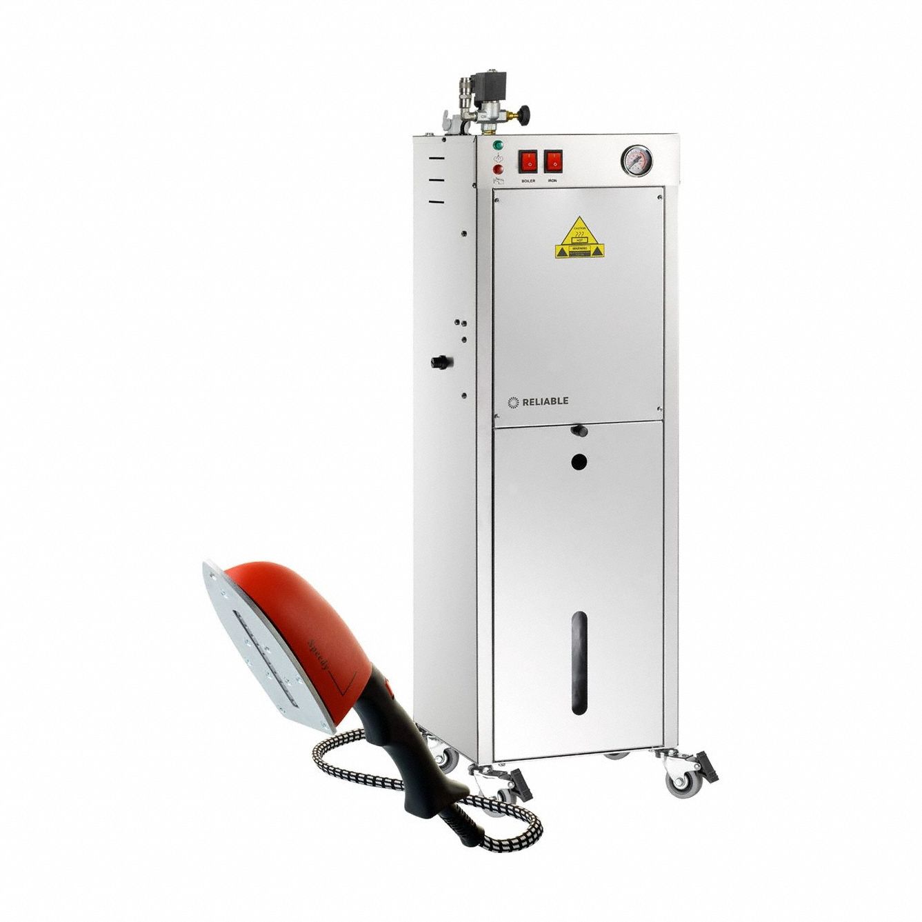 RELIABLE, 39 in Overall Lg, No Auto Shutoff, Pressurized Steam Cleaner ...