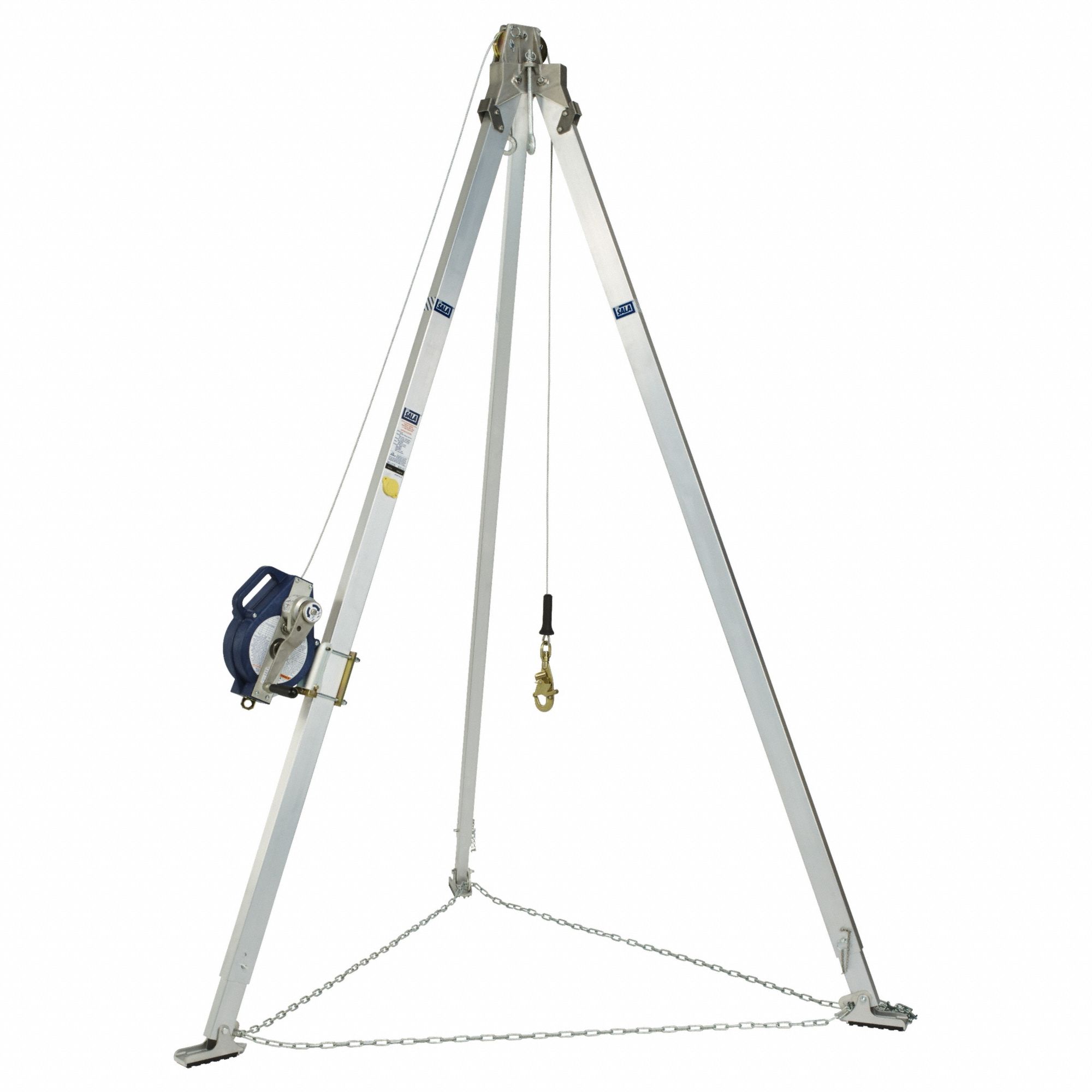 3M DBI-SALA, 7 ft to 7 ft Ht, 50 ft Cable Lg, Confined Space Aluminum ...