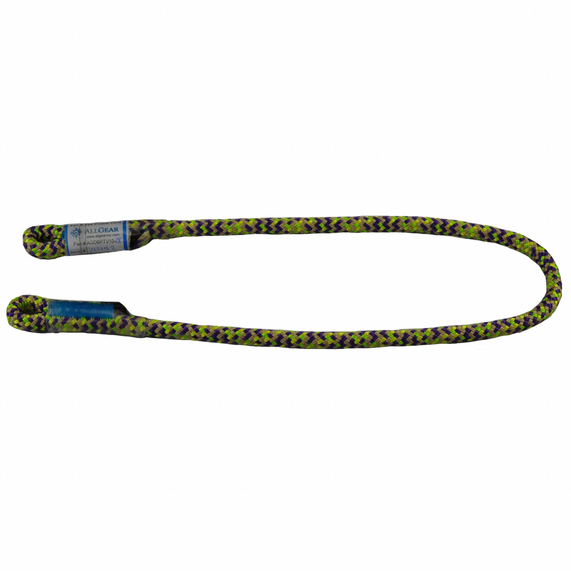 ALL GEAR, Double Braid, 25/64 in Dia, Rigging and Climbing Rope ...